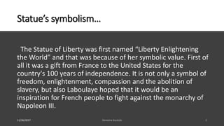 The Statue Of Liberty | PPTX | Politics