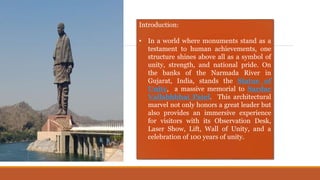 The Statue of Unity A Marvel of Unity and Legacy.ppsx | Museums ...