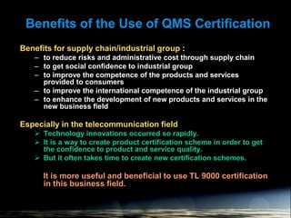 The Status and Issues of Quality Management System Certification in ...