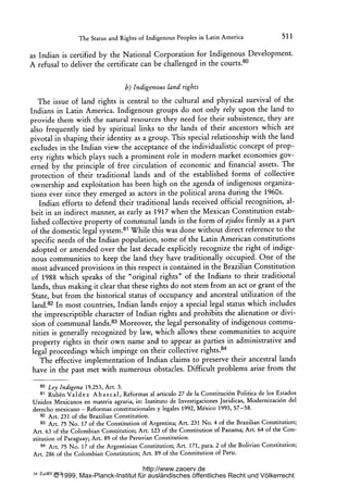 The status and rights of indigenous peoples in latin america | PDF