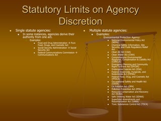 The statutory authority of agencies | PPTX