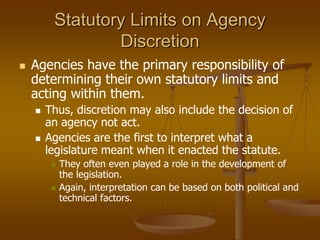 The statutory authority of agencies | PPTX