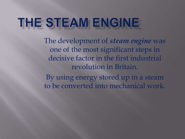 Steam engine | PPTX | Technology & Computing
