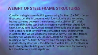 The steel frame structures | PPTX
