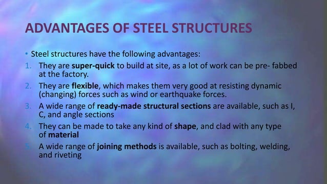 The steel frame structures | PPTX
