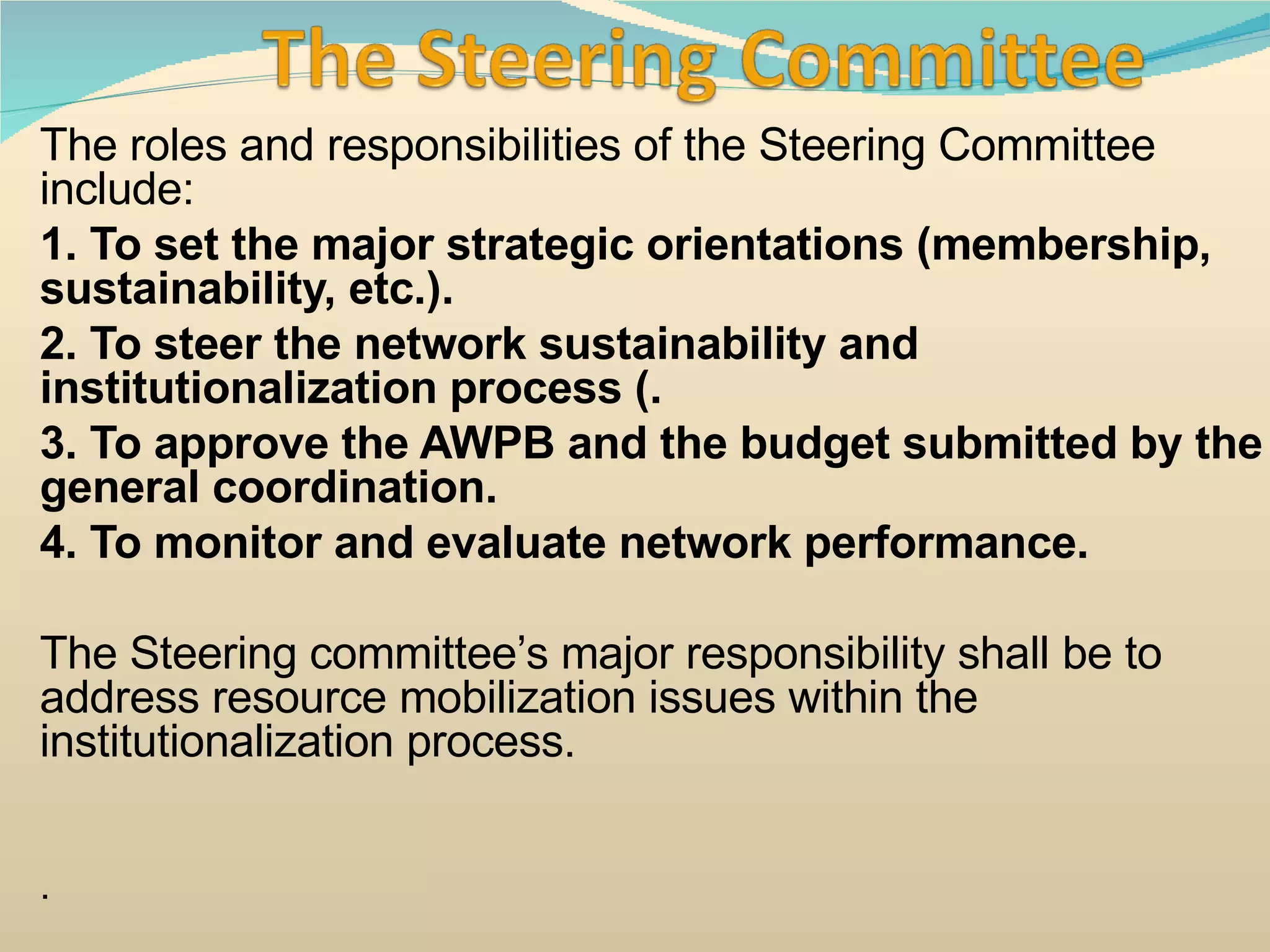 The Steering Committee | PPT