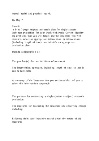 The steps at the heart of single-system (subject) research are part | DOCX