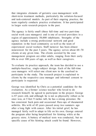 The steps at the heart of single-system (subject) research are part | DOCX