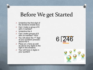 The steps in long division | PPTX