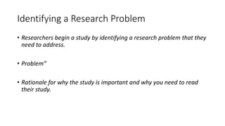 The steps in the process of research | PPTX