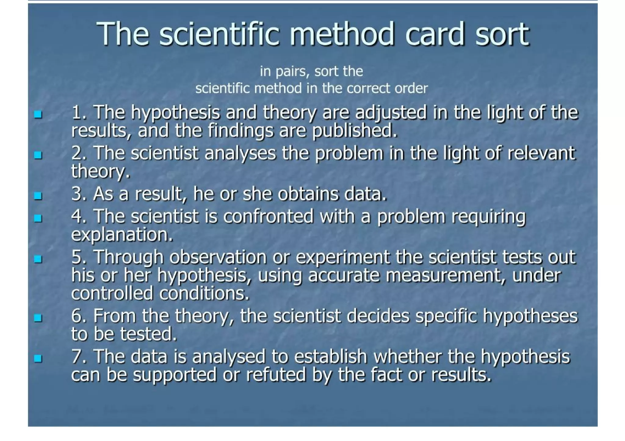 The Steps Of Scientific Research | PDF | Science