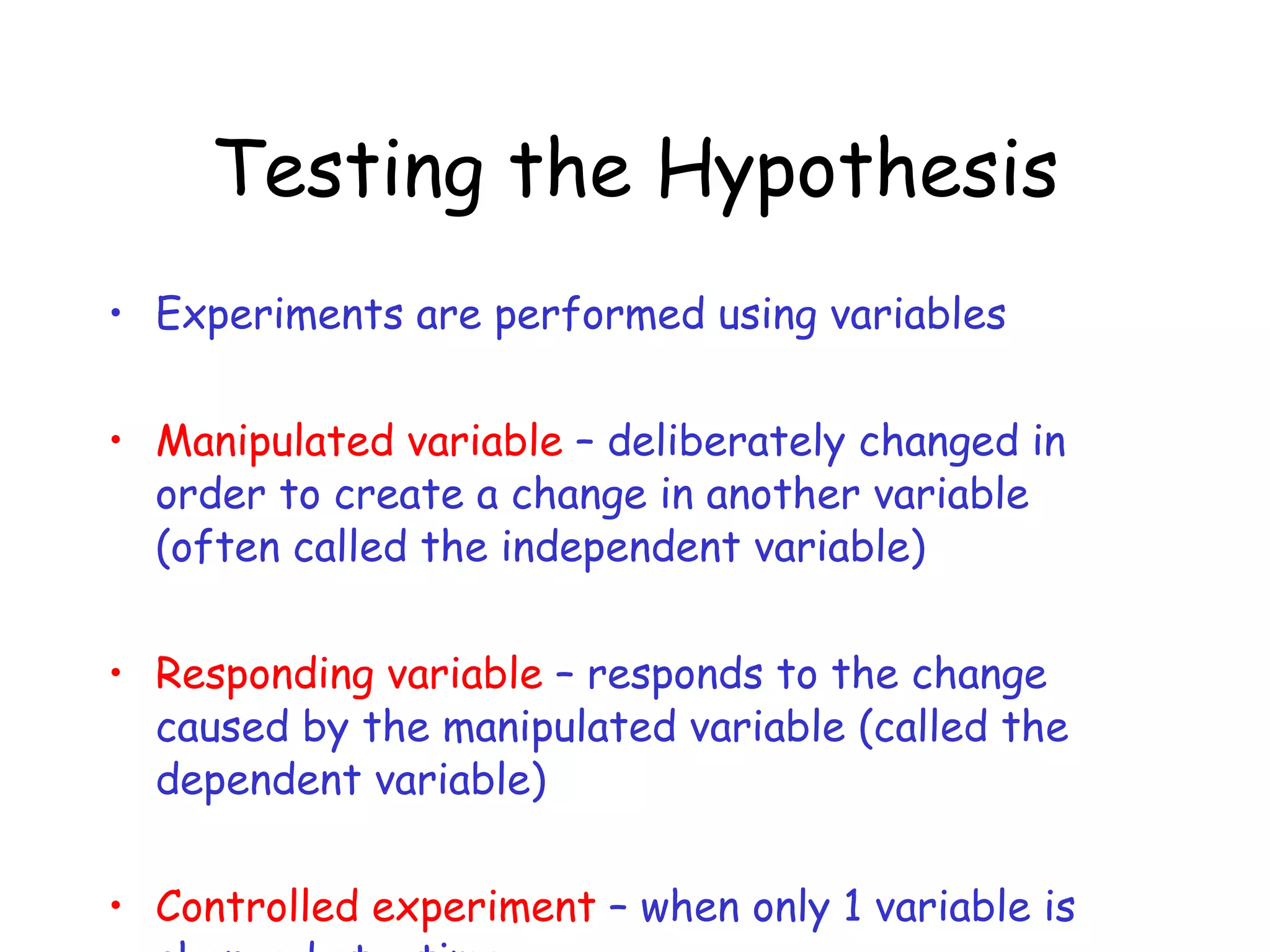 The steps of the scientific method | PPT | Physics | Science