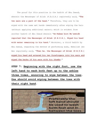 The steps of wudu www.scmuslim.com
