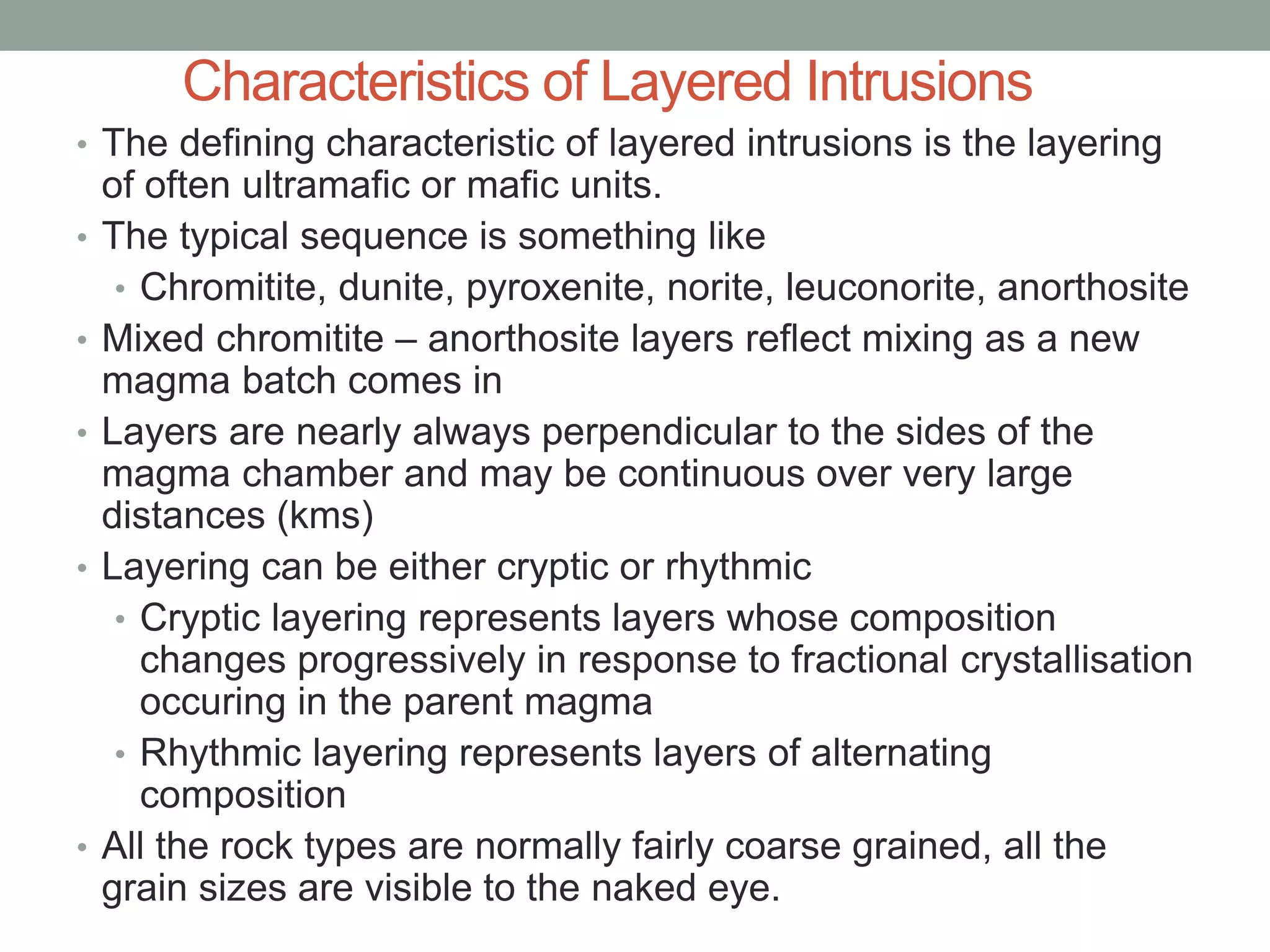 Stratigraphy of Layered mafic Intrusions in the The Stillwater complex ...