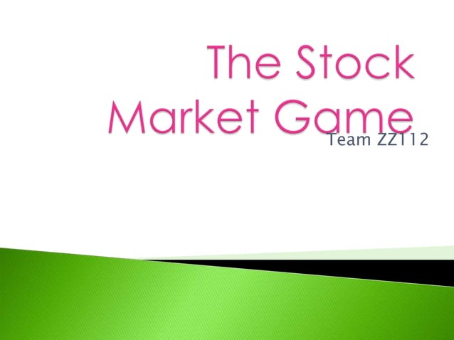 The Stock Market Game | PPTX