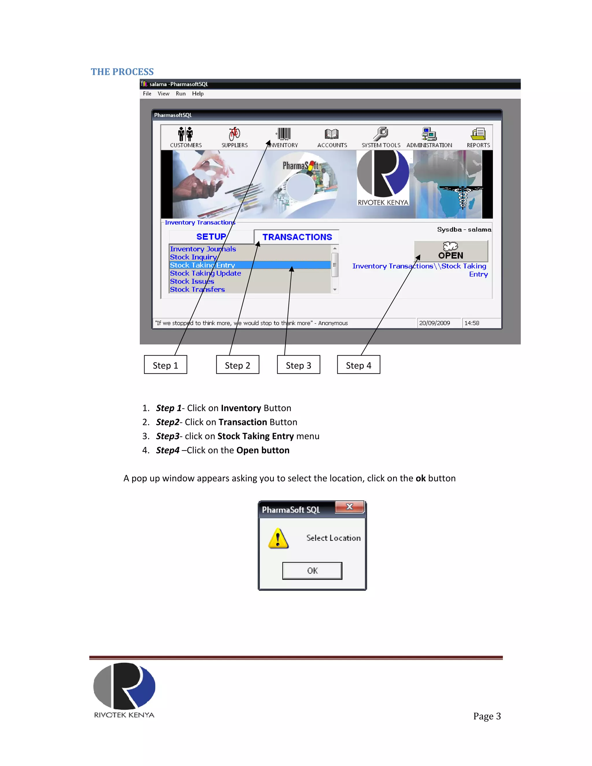 The Stock Taking Process | PDF