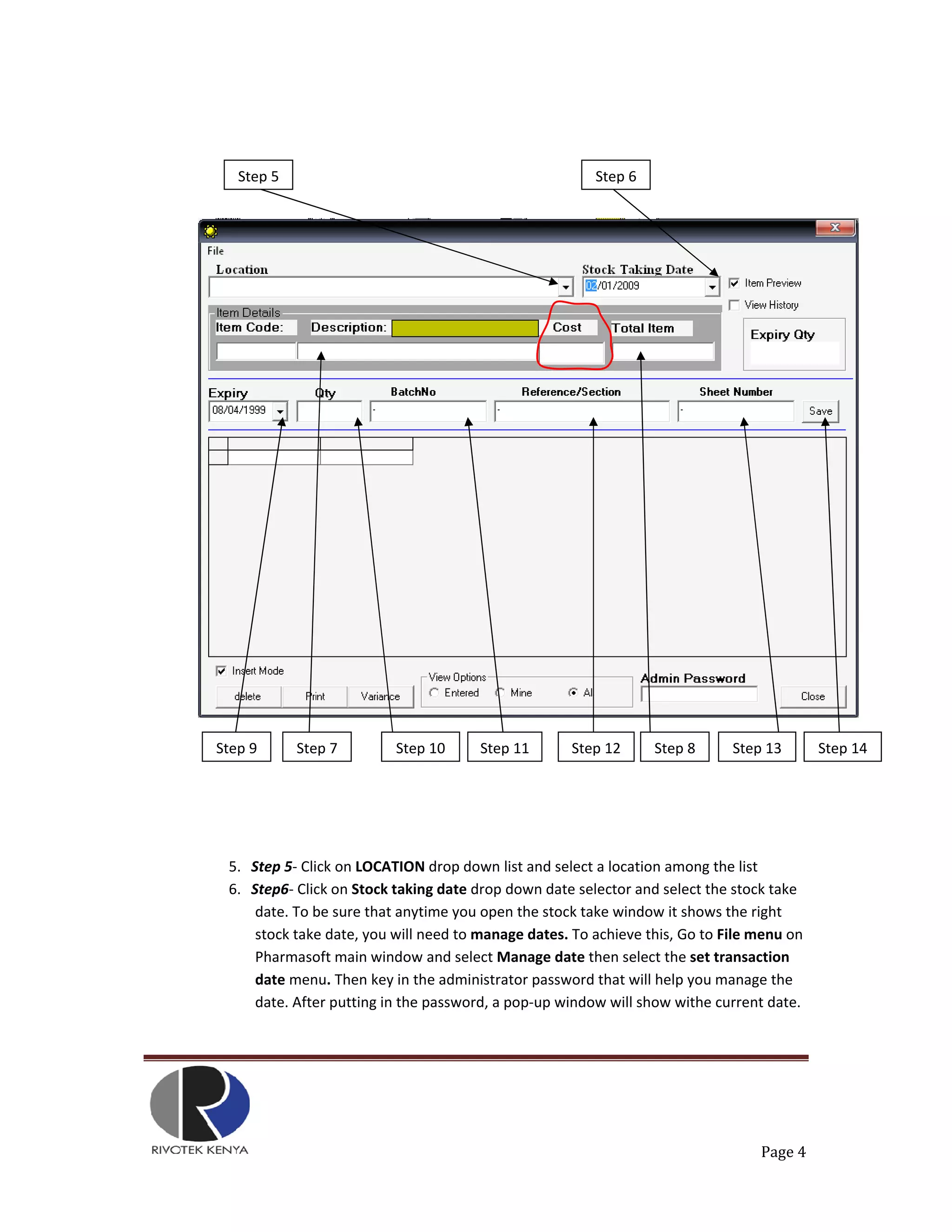 The Stock Taking Process | PDF