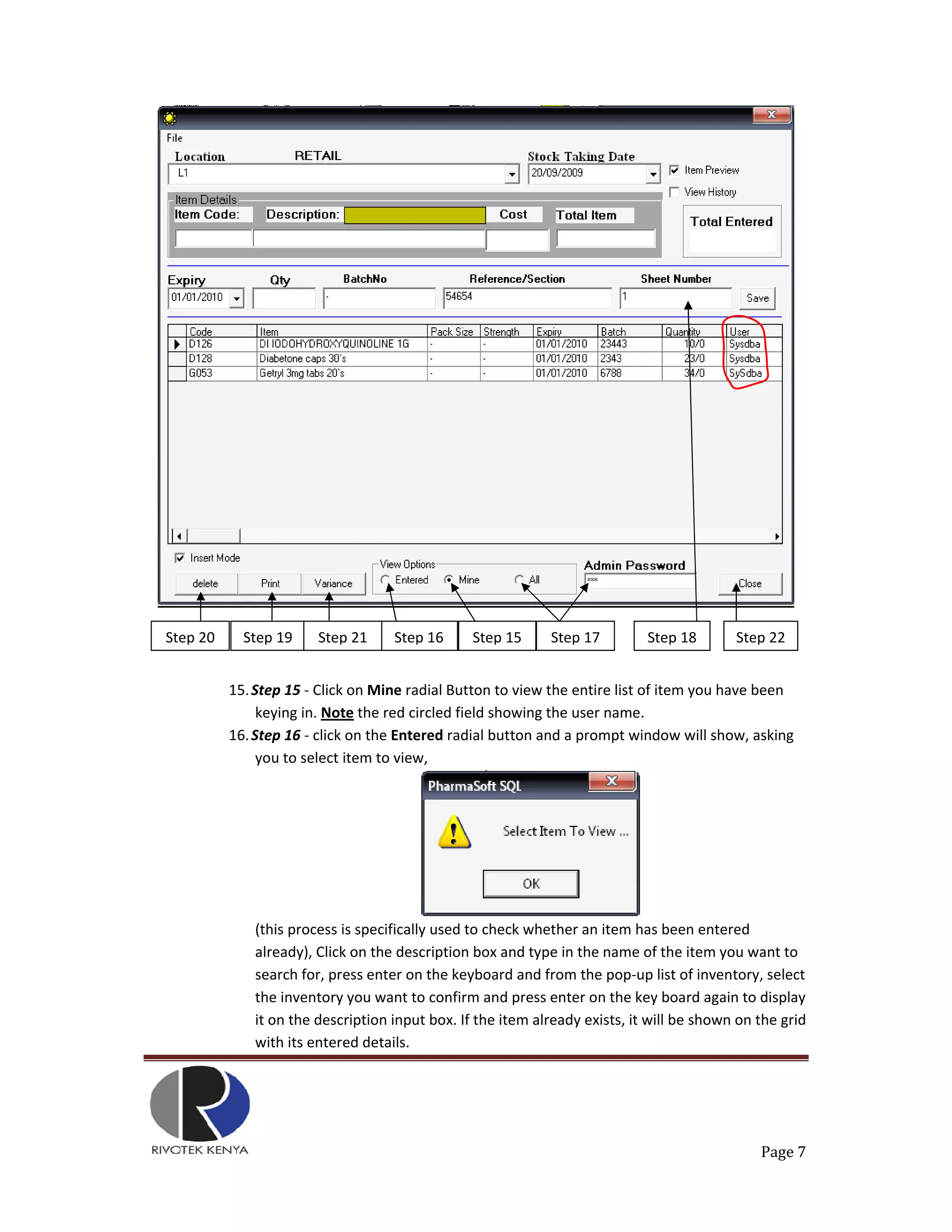 The Stock Taking Process | PDF