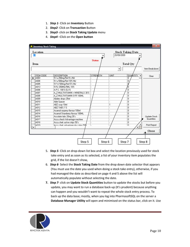 The Stock Taking Process | PDF