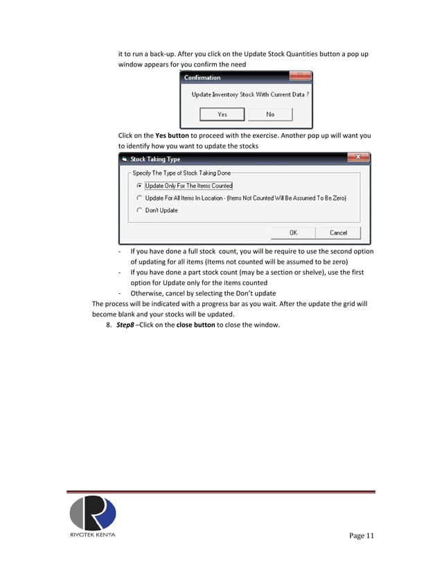 The Stock Taking Process | PDF