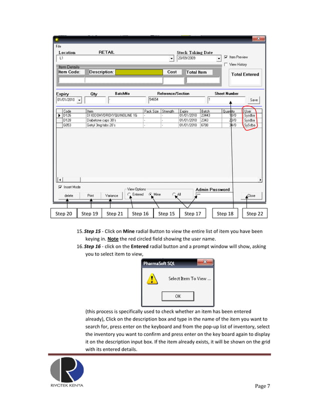 The Stock Taking Process | PDF