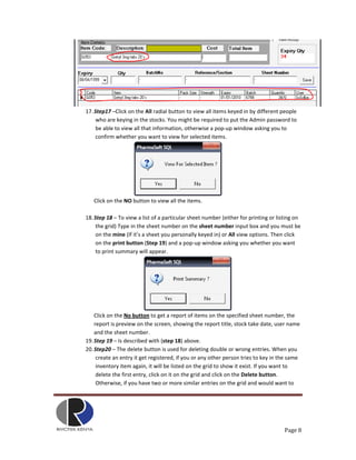 The Stock Taking Process | PDF