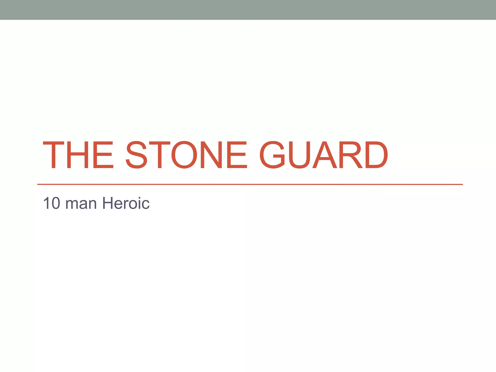 The stone guard hc | PPSX