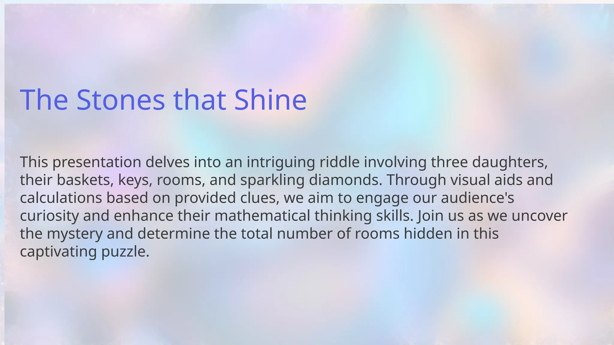 The Stones that Shine.pptx math class viii | PPTX