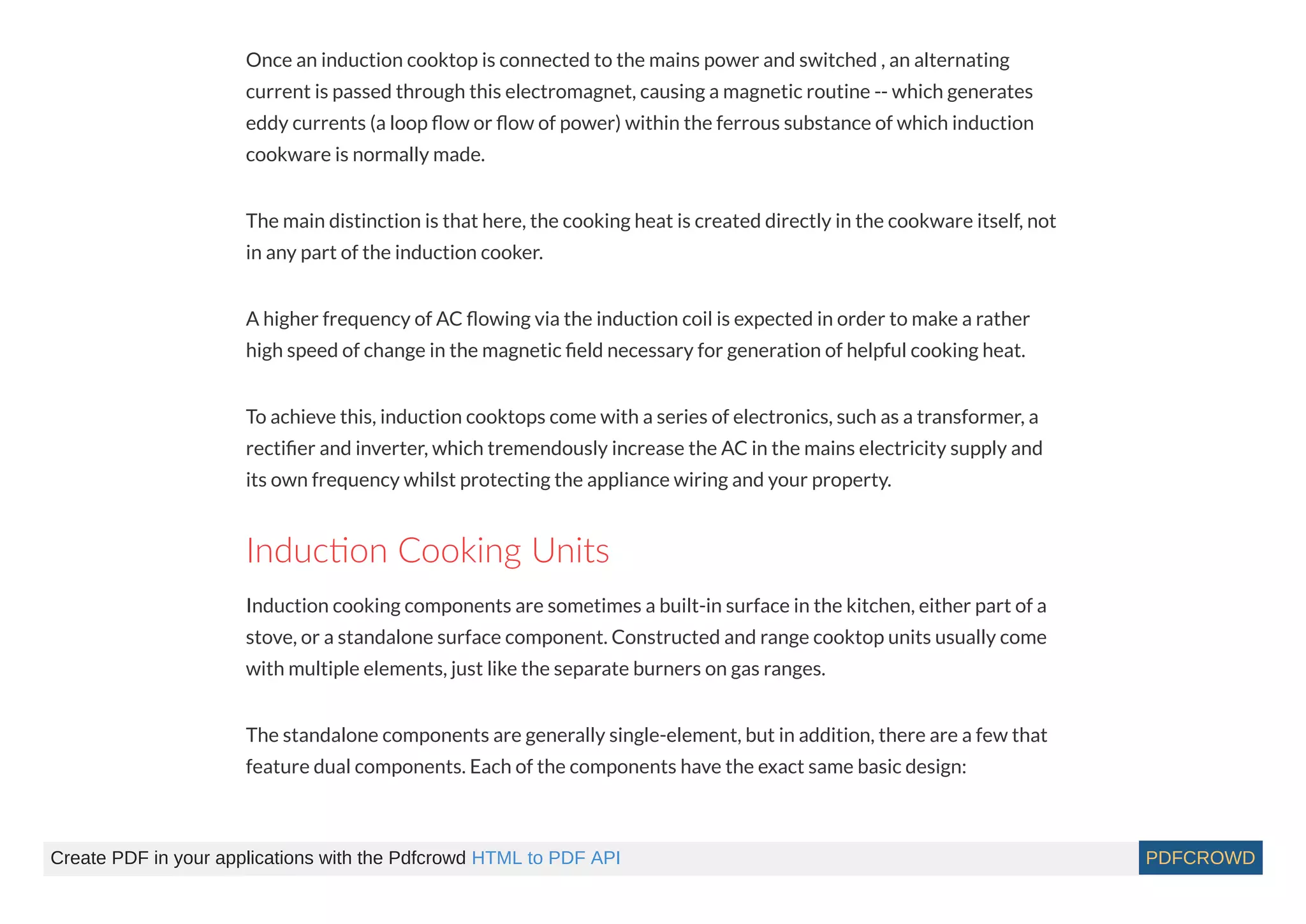 What is Induction Cooking | PDF