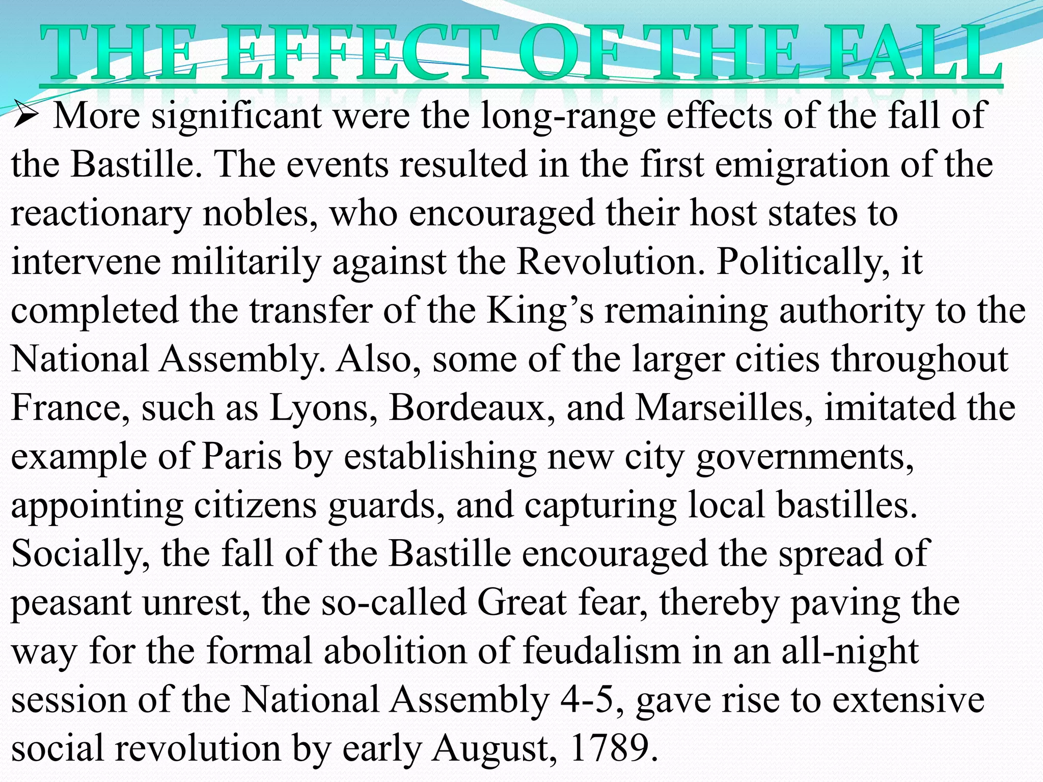The storming of bastille | PPTX