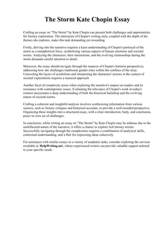 The Storm Kate Chopin Essay.pdf