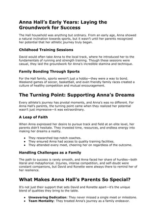 The Story Behind Anna Hall’s Parents_ A Journey of Inspiration and ...