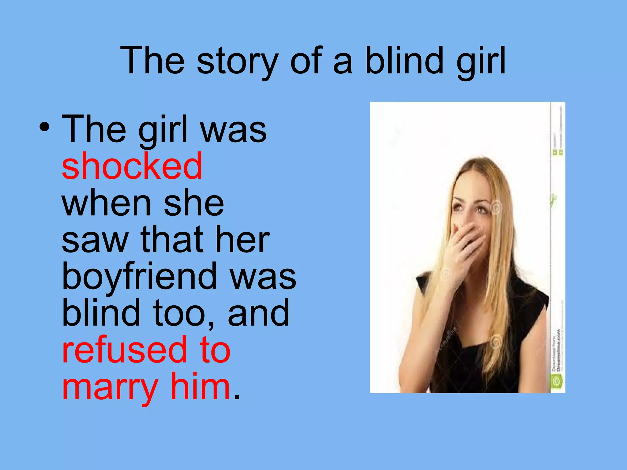 The story of a blind girl | PPT