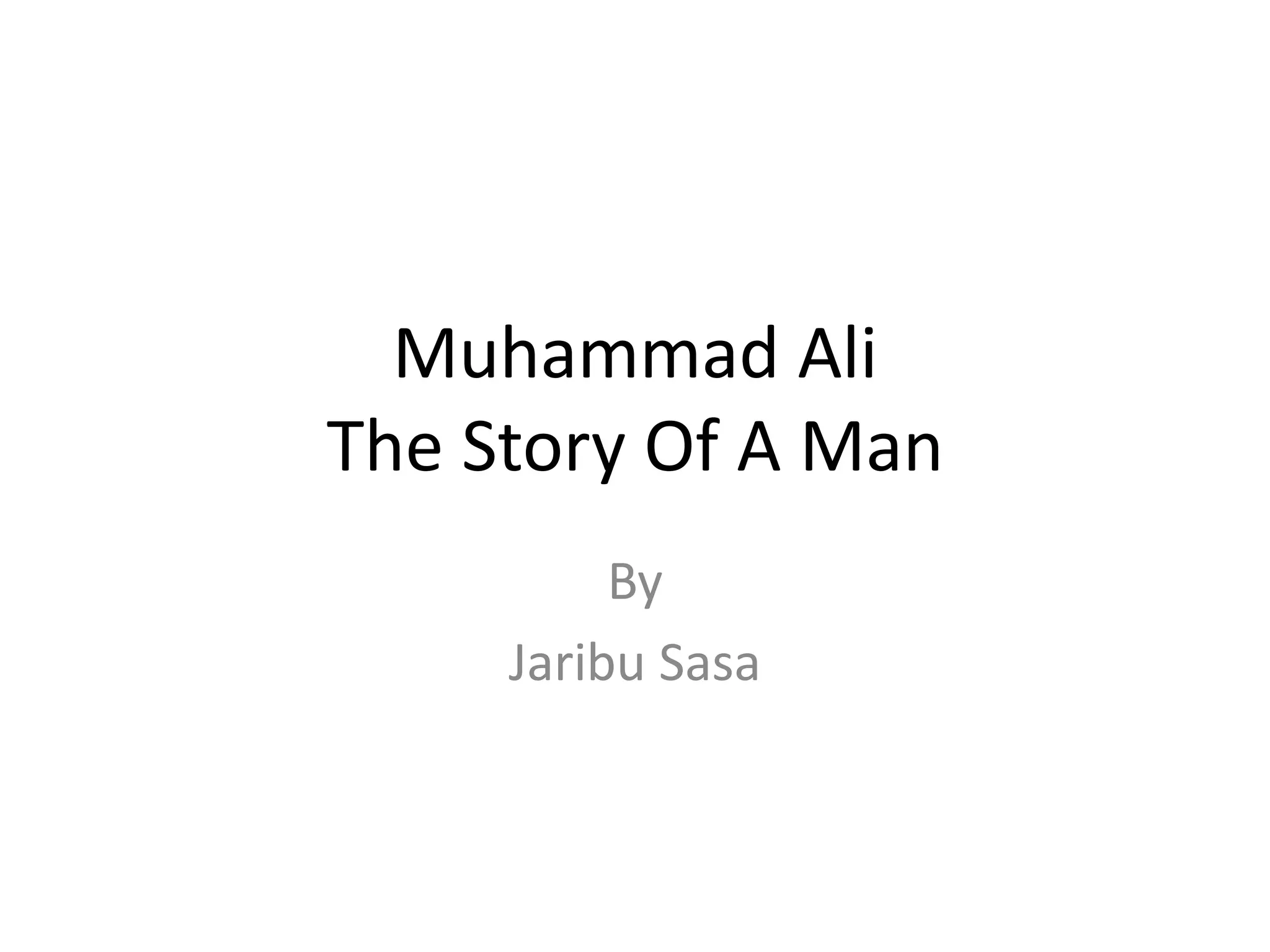 The story of a man | PPT