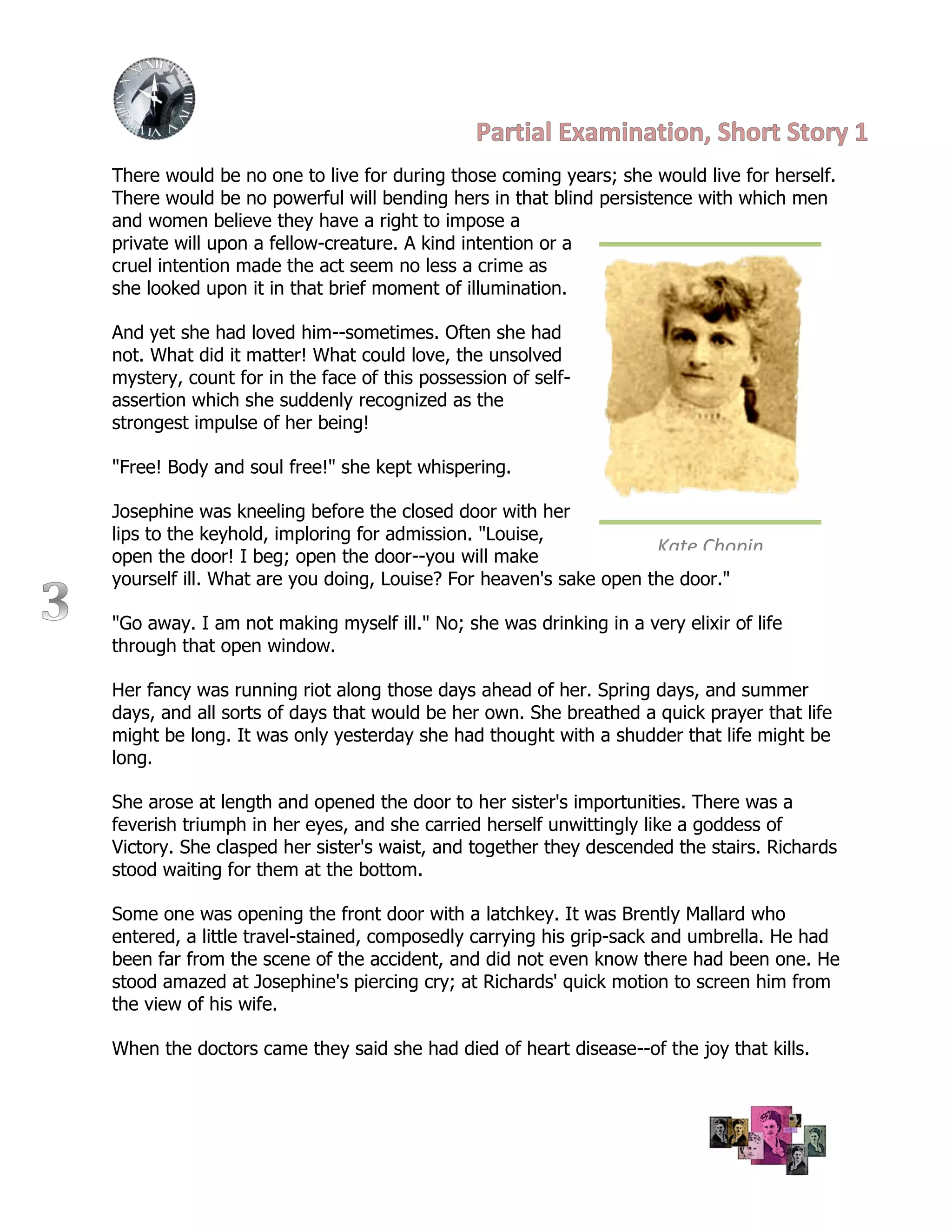 The Story of An Hour | PDF