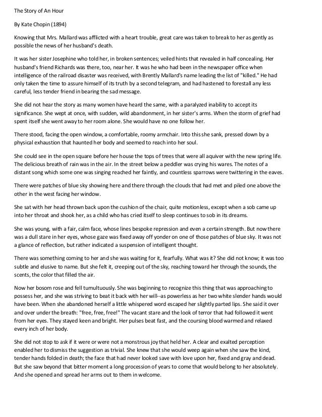 The Story Of An Hour the-story-of-an-hour