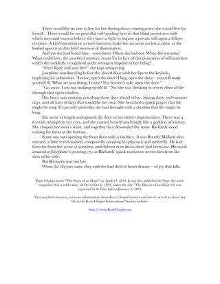 The story of an hour by kate chopin | PDF