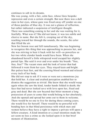 The Story of An HourKate Chopin (1894)Knowing that Mrs. Mall.docx