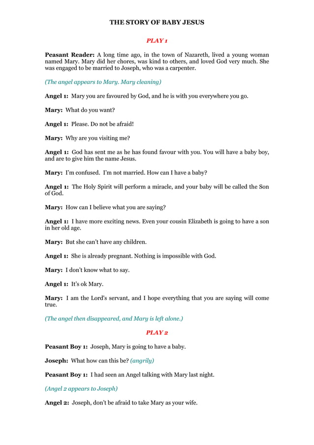 The story of baby jesus | PDF