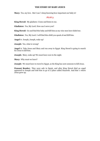 The story of baby jesus | DOCX
