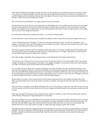 The story of beowulf | DOCX