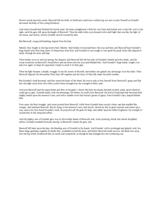 The story of beowulf | DOCX