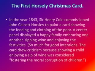 The Story of Christmas Card | PPTX