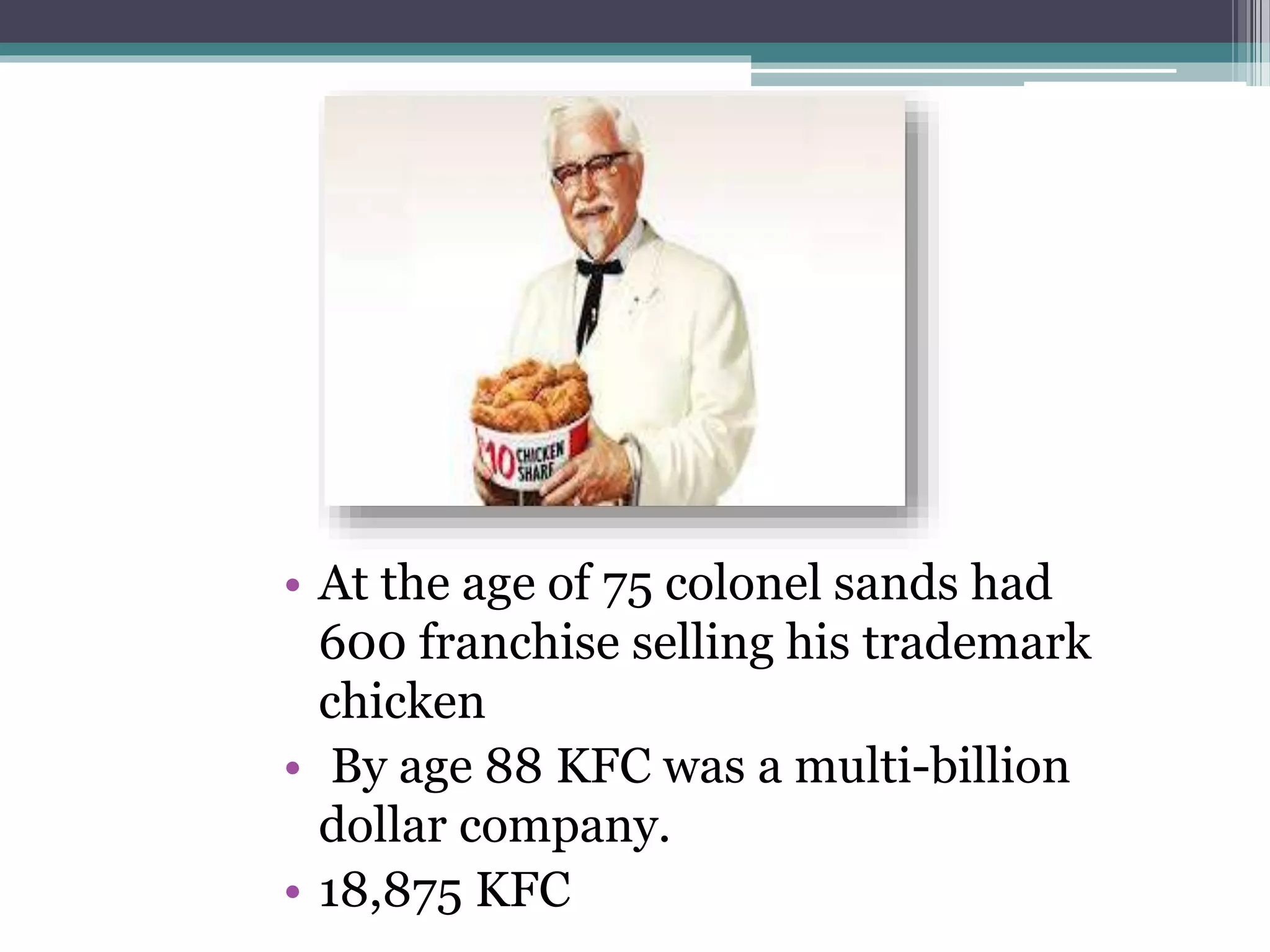 The story of colonel sanders | PPTX