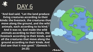 The Story Of Creation Presentation 7 days | PPTX