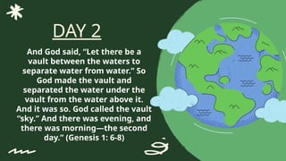 The Story Of Creation Presentation 7 days | PPTX