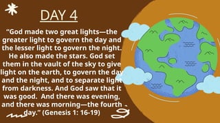 The Story Of Creation Presentation 7 days | PPTX