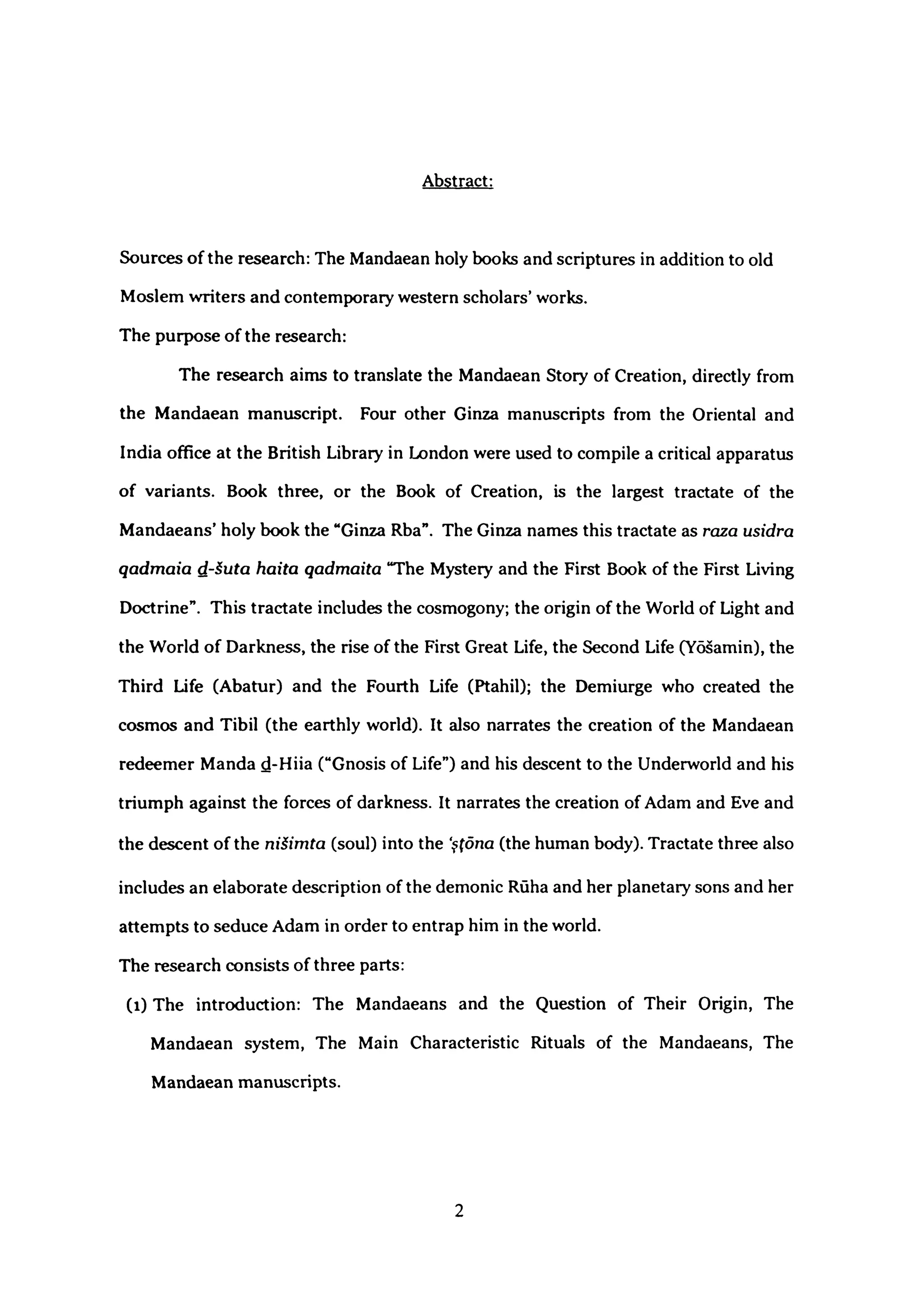 THE STORY OF CREATION IN THE MANDAEAN HOLY BOOK GINZA RABBA.pdf