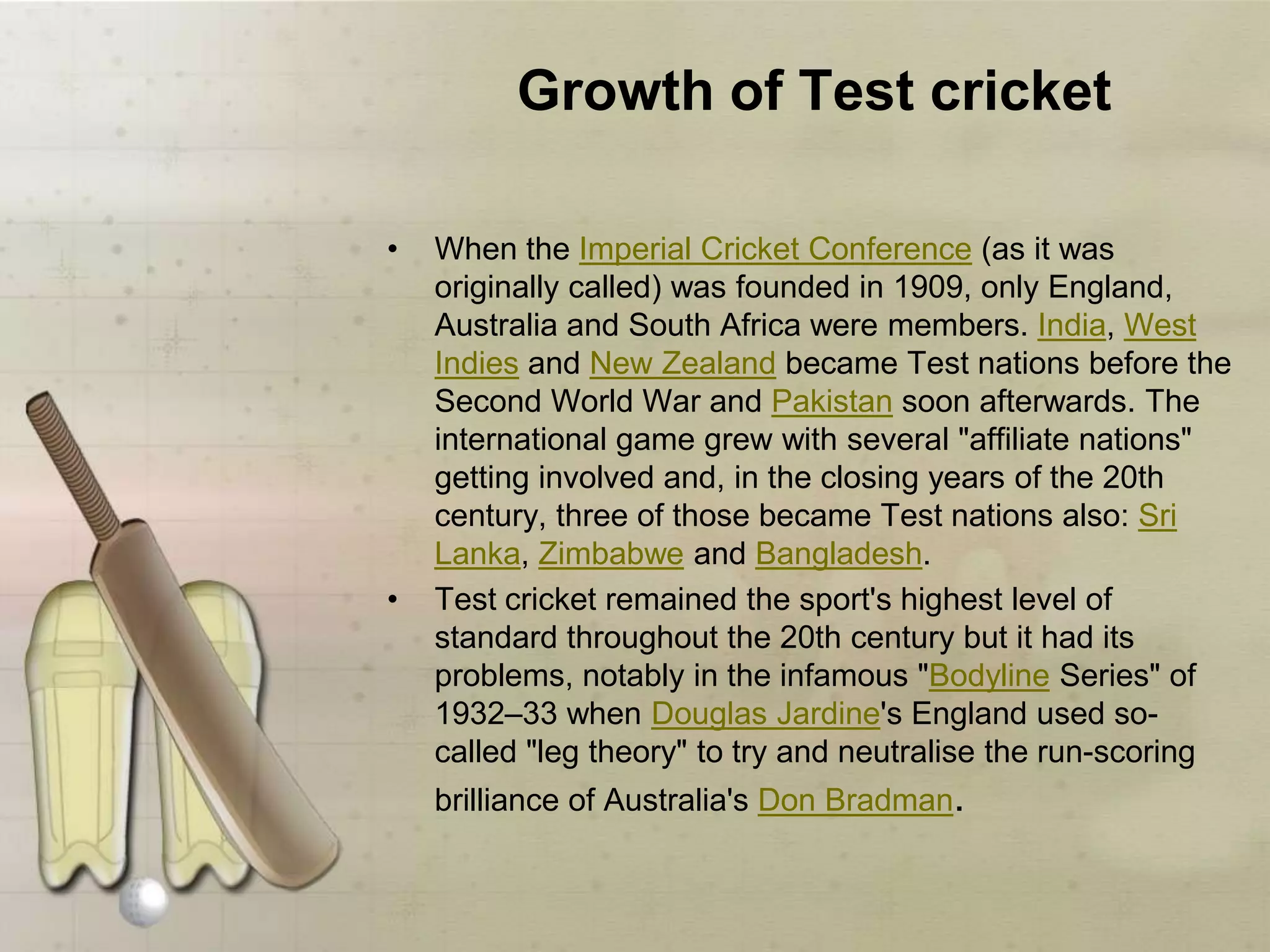 The story of cricket (2) | PPTX