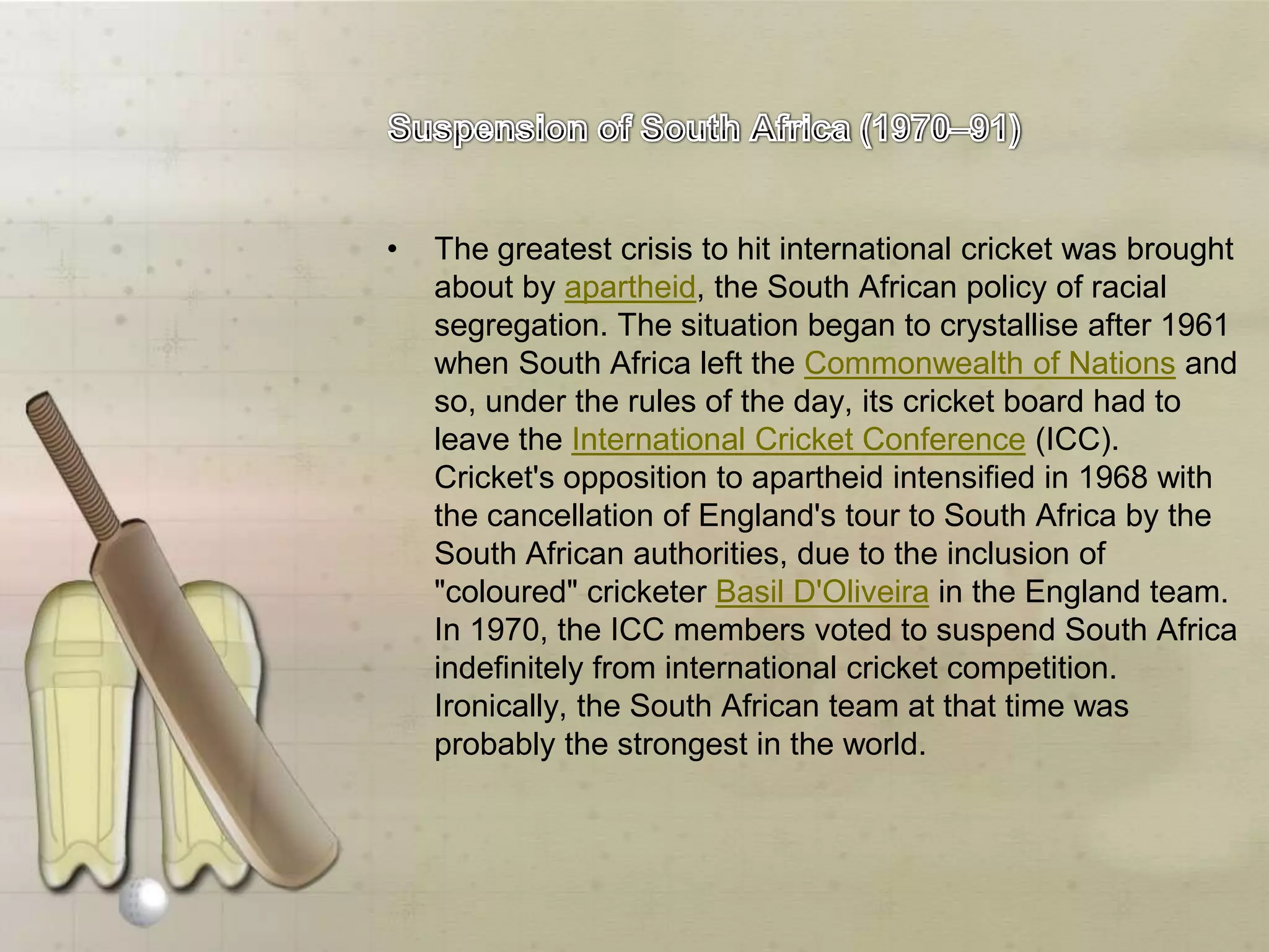 The story of cricket (2) | PPTX